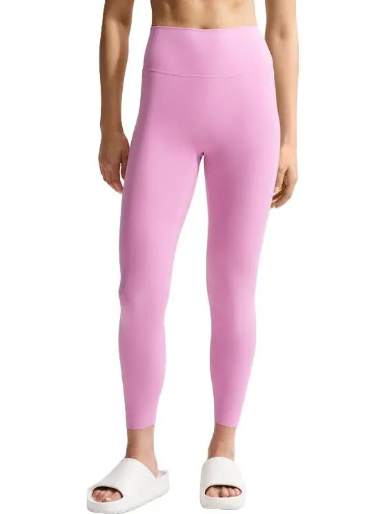 Nike Zenvy Dri-fit High Waist 7/8 Leggings - Light Magenta/white