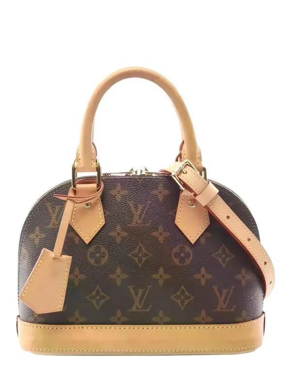 LOUIS VUITTON 2021 Alma Bb Monogram Tote - Brown