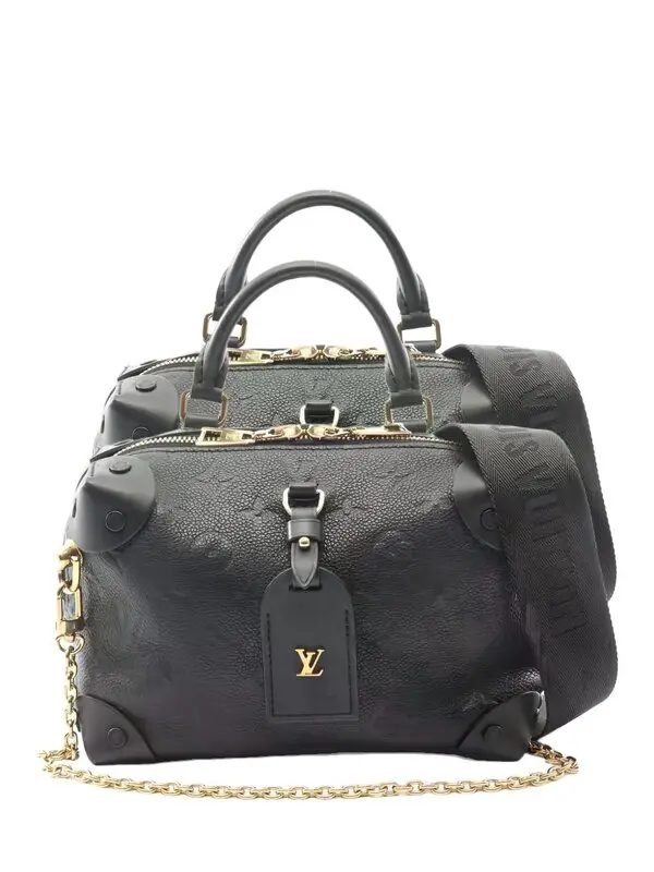 LOUIS VUITTON 2021 Petite Malle Souple Chain Tote - Black
