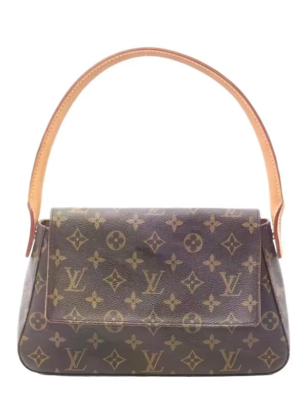 LOUIS VUITTON 2002 Mini Looping Monogram Tote Bag - Brown