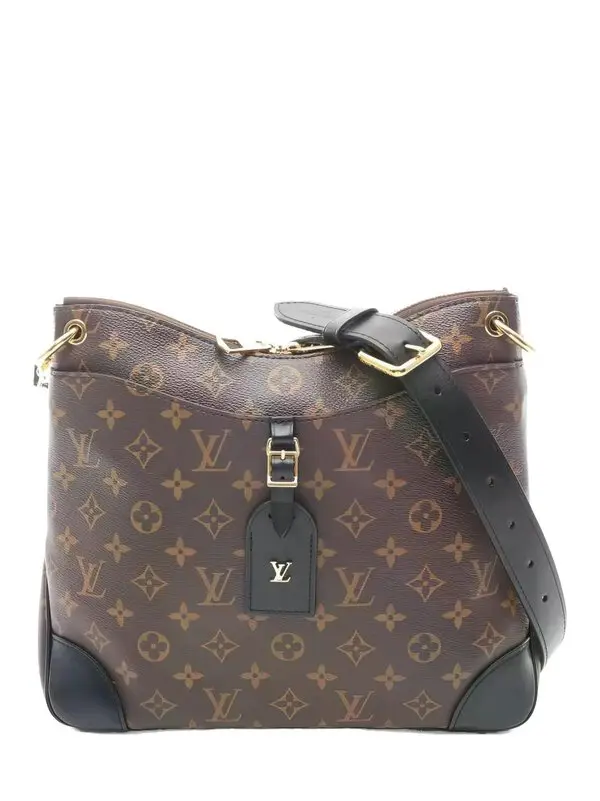 LOUIS VUITTON 2010s Nm Mm Odeon Monogram Shoulder Bag - Brown