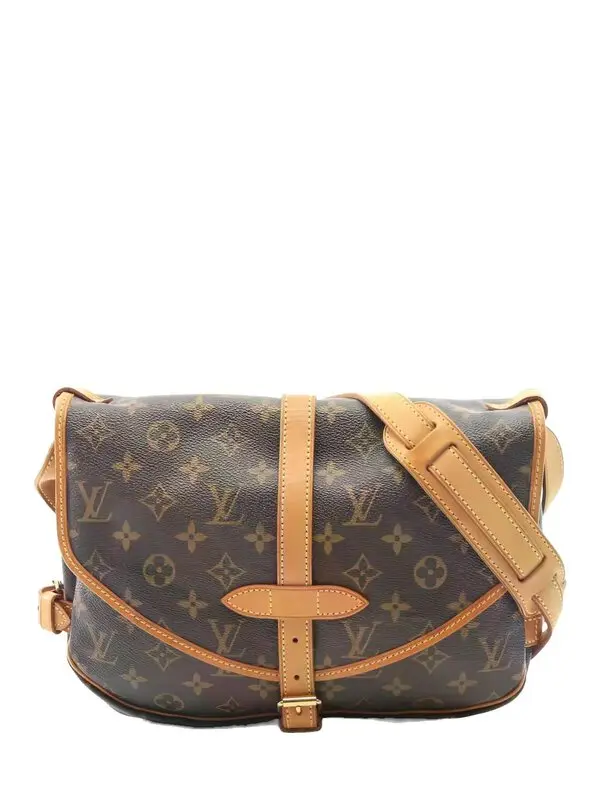 LOUIS VUITTON 2007 30 Saumur Shoulder Bag - Brown