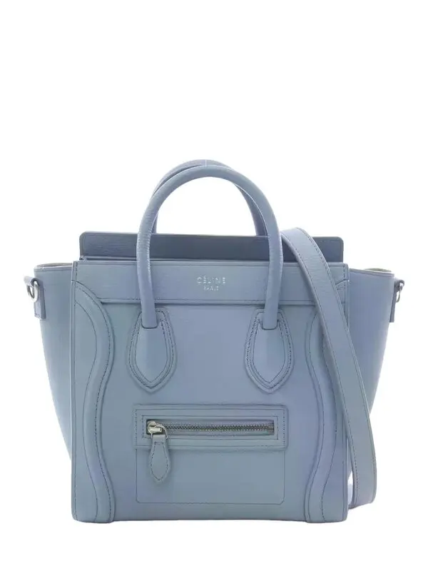 Celine 2010s Luggage Nano Shopper - Blue