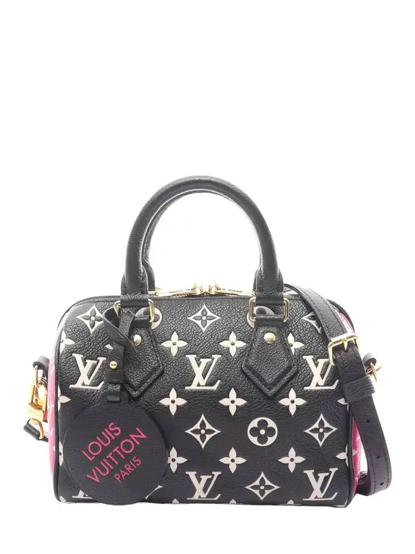 LOUIS VUITTON 2010s Speedy Bandoulière 20 Monogram Tote - Black