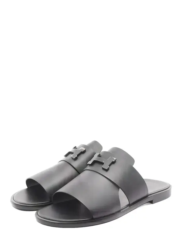 Hermès 2020s Arles Flat Sandals - Black
