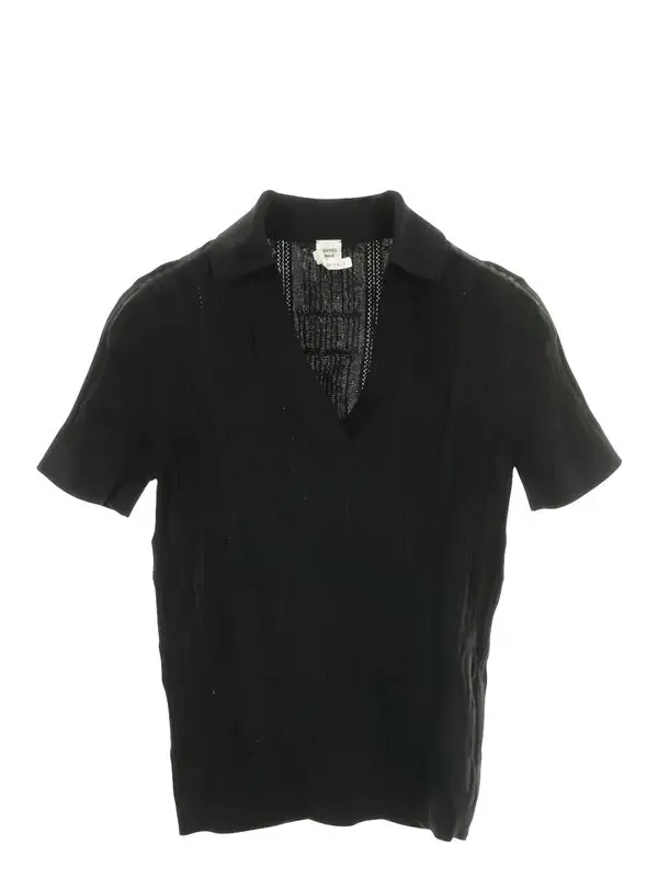 Hermès 2000s Short-sleeve Knitted T-shirt - Black