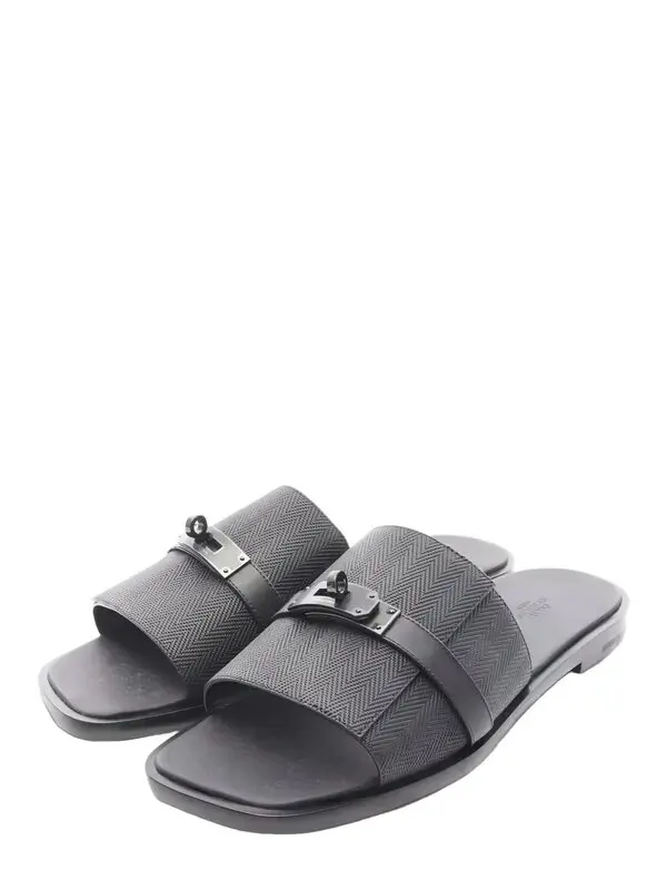 Hermès Kelly Buckle Sandals - Black