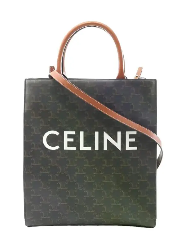 Celine Triomphe Vertical Tote - Black