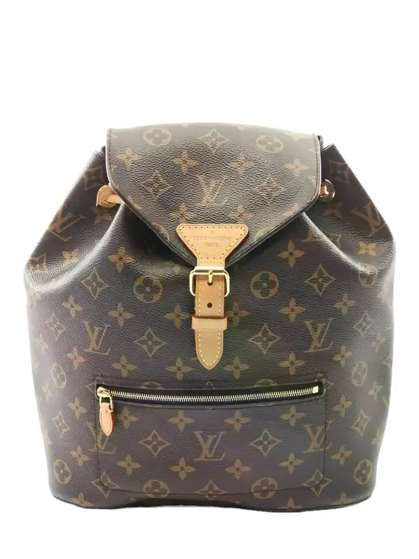 LOUIS VUITTON 2017 Monogram Monsouris Backpack - Brown