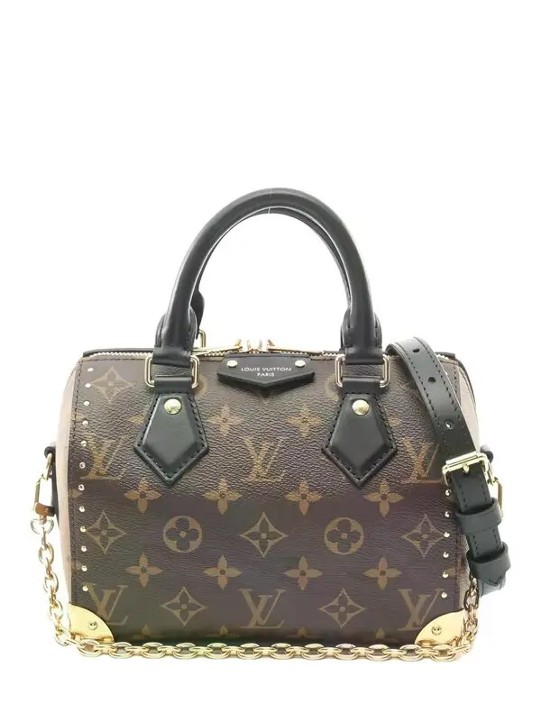 LOUIS VUITTON 2021 Speedy Trunk 20 Tote Bag - Brown