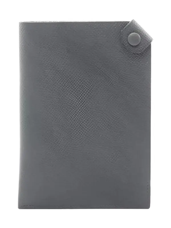 Hermès 2023 Pm Tarmac Leather Passport Case - Grey