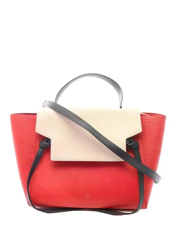 Celine 2010s Mini Leather Handbag - Red
