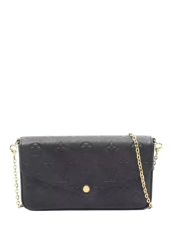 LOUIS VUITTON Felicie Monogram Empreinte Crossbody Bag - Black