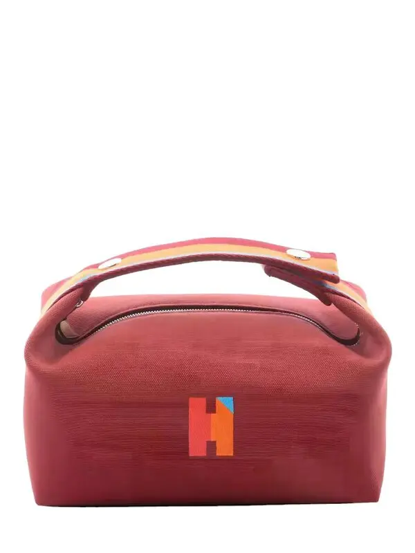 Hermès 20s Canvas Handle Handbag - Orange