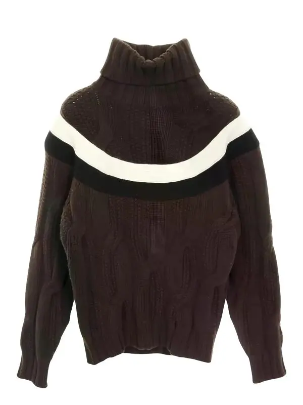 Hermès Torsad Yoke Turtleneck Sweater - Brown