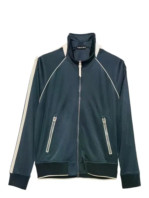 TOM FORD Side-strap Zipped Jacket - Blue