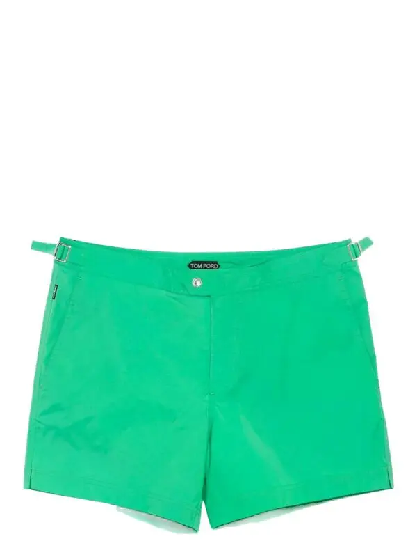 TOM FORD Buckled Swim Shorts - Green