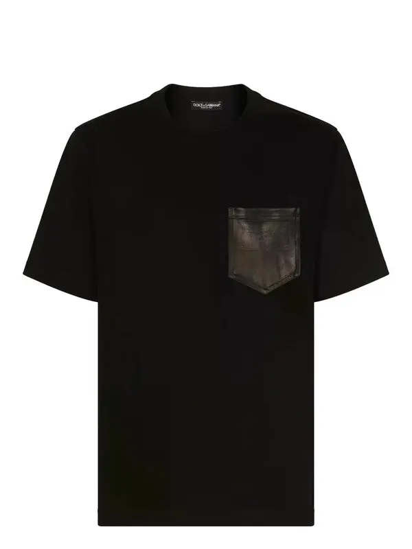 Dolce & Gabbana Logo-stamp Cotton T-shirt - Black