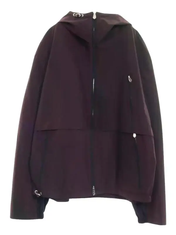 Hermès 2010s Hooded Lightweight Jacket - Red