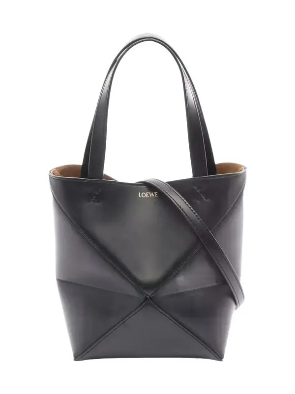 Loewe 2020s Mini Puzzle Tote Bag - Black