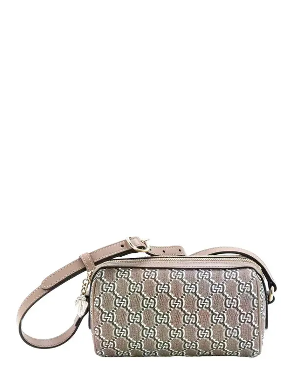 Gucci Cylindrical Gg Shadow Coated Canvas Mini Shoulder Bag - Brown