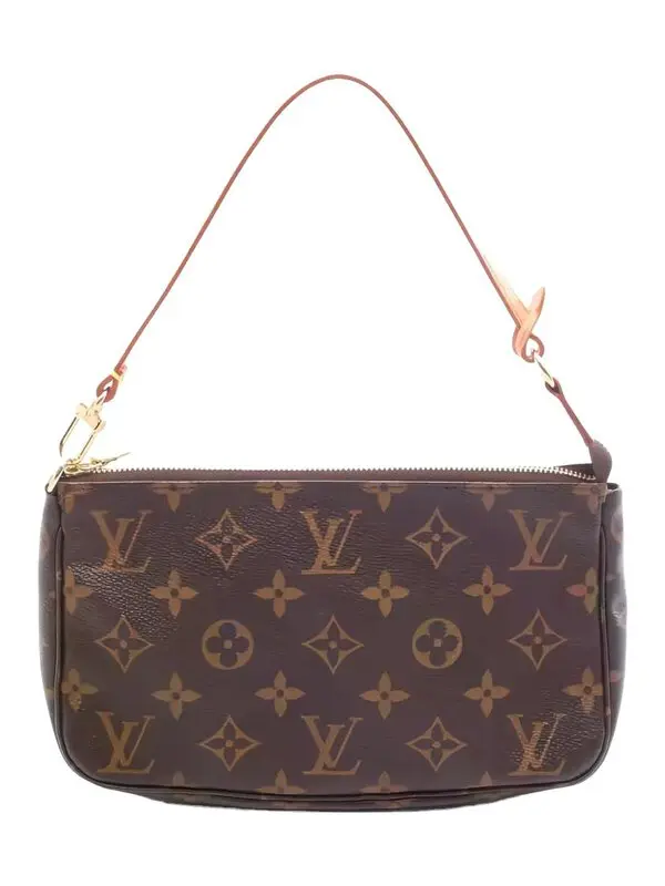 LOUIS VUITTON Monogram Pochette Shoulder Bag - Brown