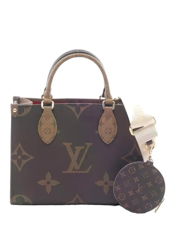 LOUIS VUITTON 2010s Pm On-the-go Monogram Reverse Canvas Tote Bag - Brown