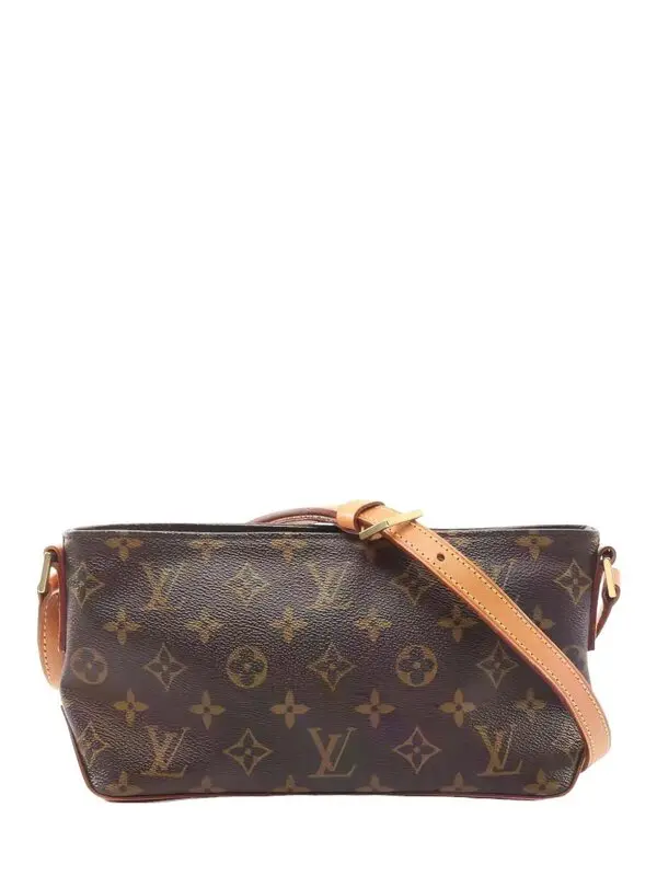 LOUIS VUITTON 2002 Trotteur Monogram Shoulder Bag - Brown