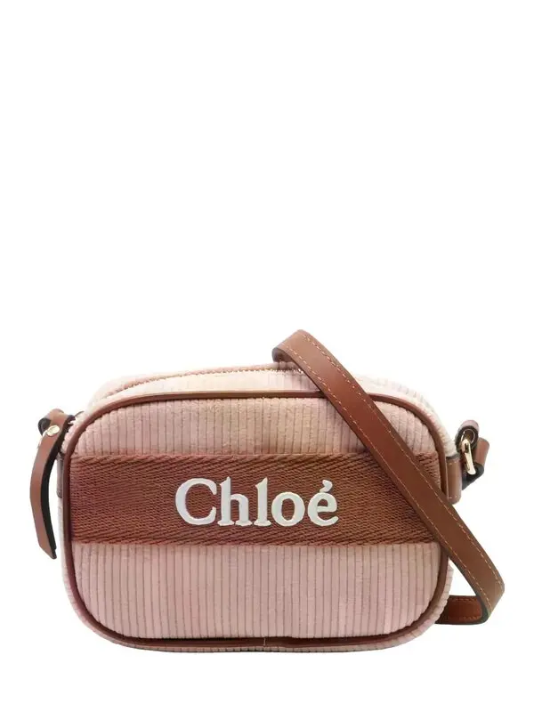 Chloé Corduroy Shoulder Bag - Pink