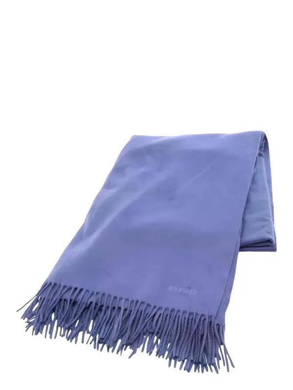 Hermès 2010s Fringe Cashmere Blanket - Blue