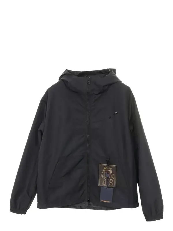 LOUIS VUITTON 2010s Monogram Reversible Zip-up Jacket - Black