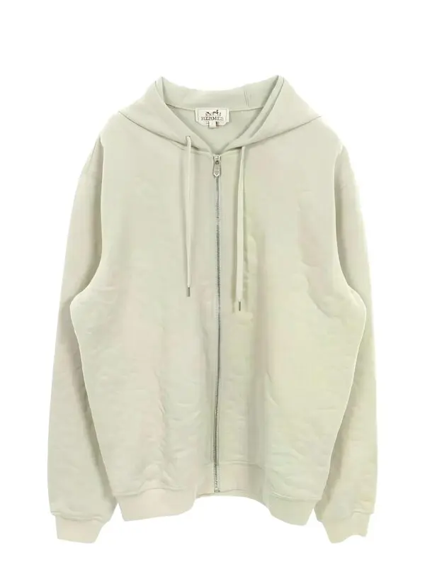 Hermès 2010s Chaîne D'ancre Zip-up Hoodie - Green