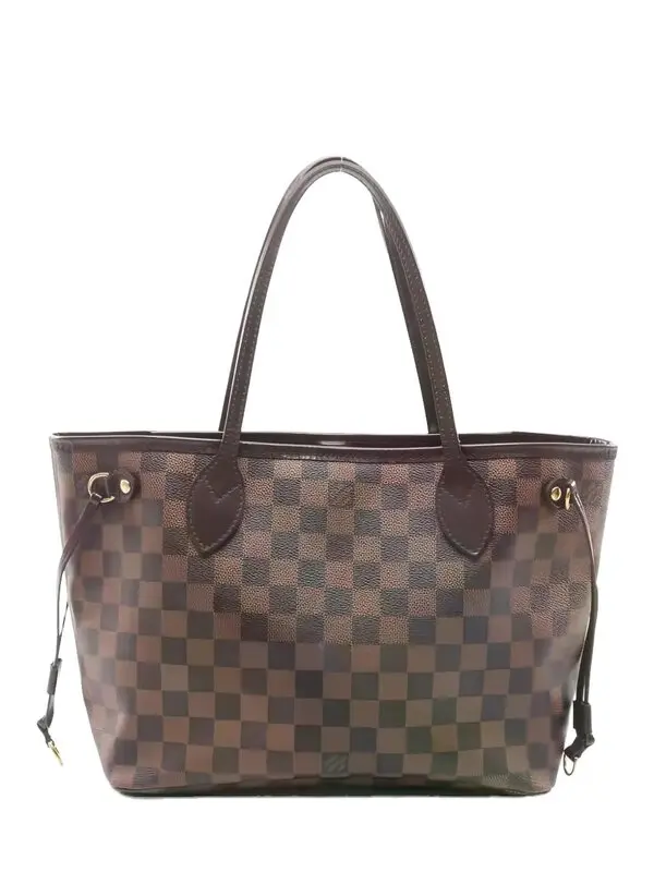 LOUIS VUITTON Neverfull Pm Checked Shoulder Bag - Brown