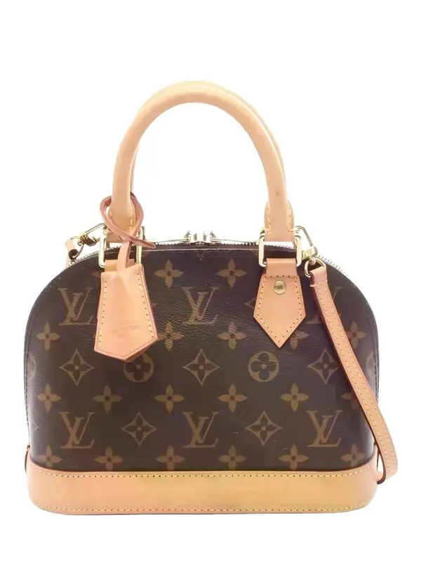 LOUIS VUITTON 2020 Alma Bb Monogram Tote - Brown