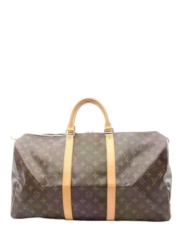 LOUIS VUITTON 2004 Keepall 50 Monogram Holdall Bag - Brown