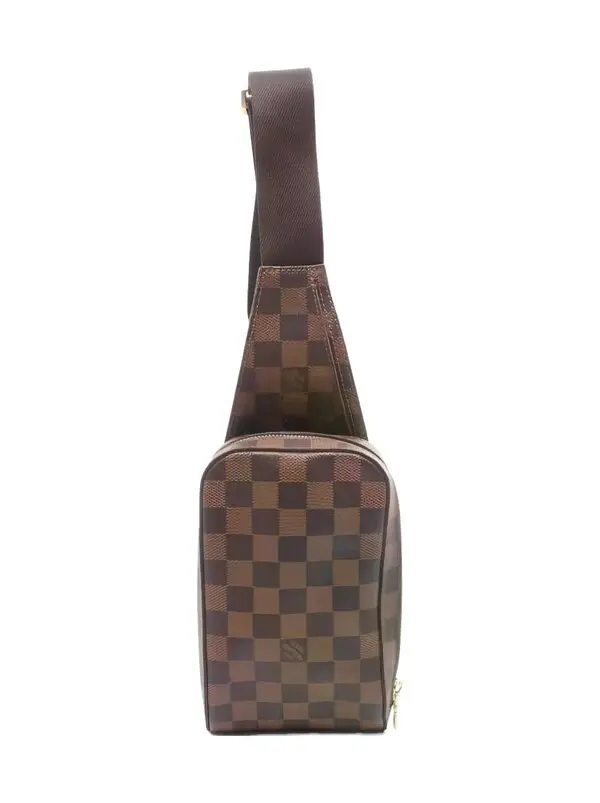 LOUIS VUITTON 2007 Damier Ebene Geronimos Bag - Brown