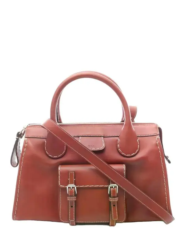 Chloé Edith Leather Tote Bag - Brown