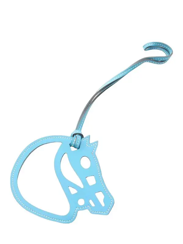 Hermès 2010's Paddock Horse Bag Charm - Blue