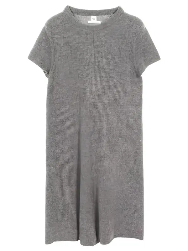 Hermès 2010s Knit Short-sleeve Dress - Grey