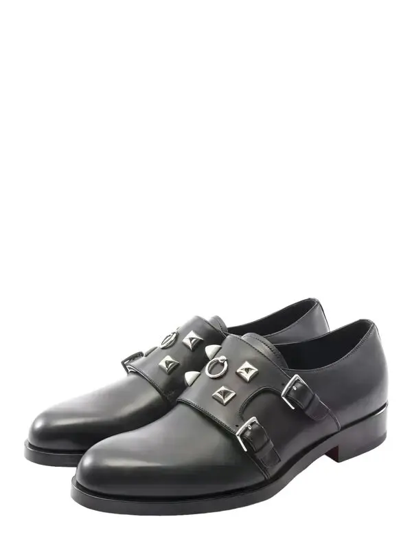 Hermès 2020s Studded Monk Shoes - Black