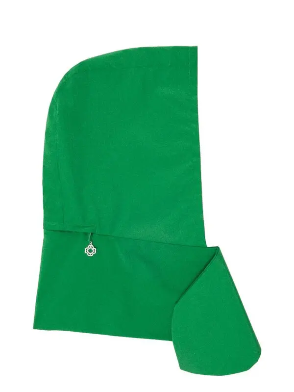 Maje Tie-up Hood With Back Zip Pocket - Green