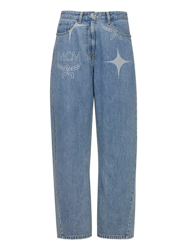 Mcm Constellation Denim Jeans - Light Denim