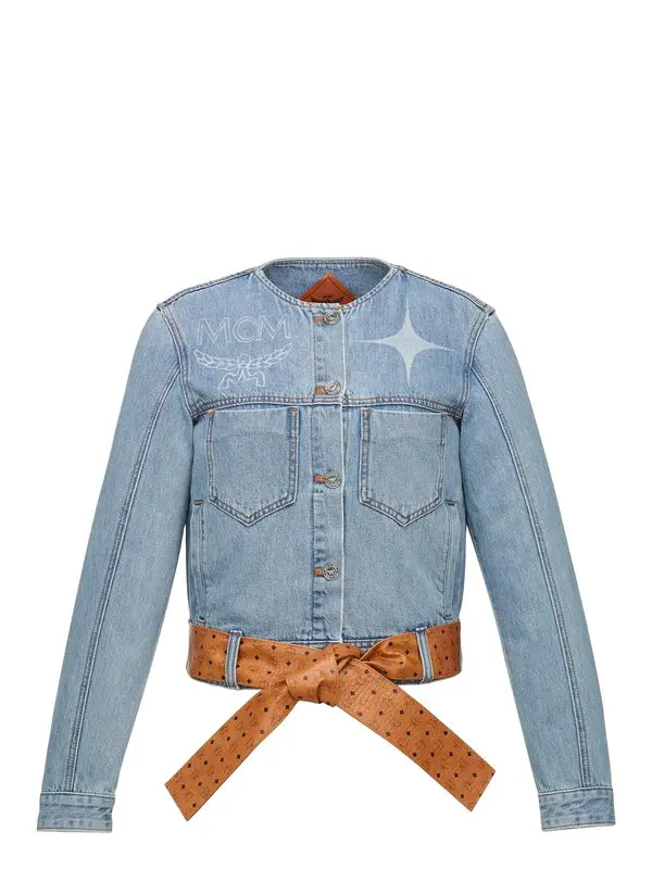 Mcm Constellation Denim Jacket - Light Denim