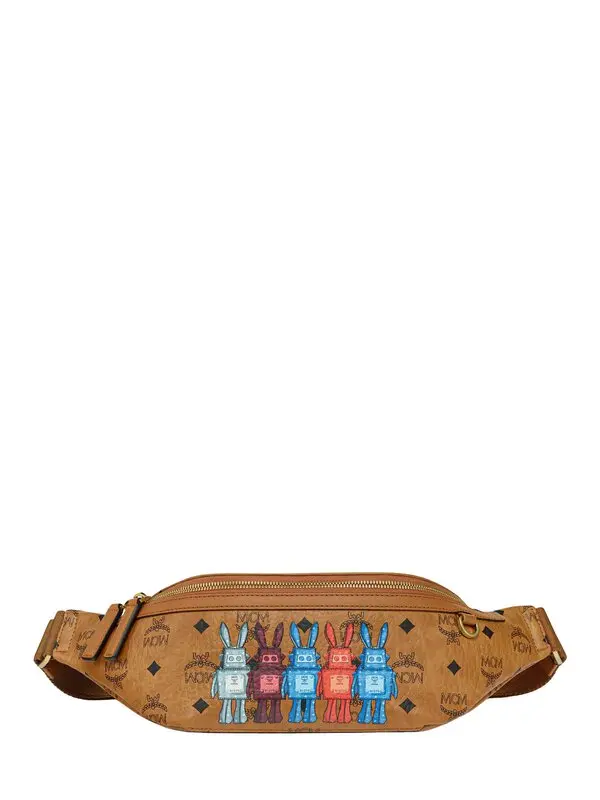 Mcm Fursten Belt Bag - Cognac