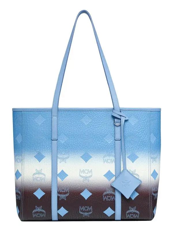Mcm Toni Top-zip Shopper - Della Robbia Blue