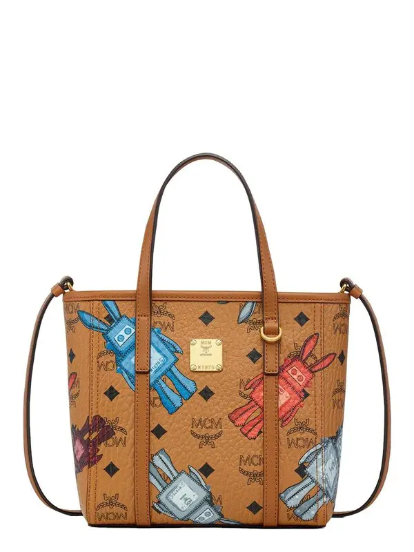 Mcm Toni Top-zip Shopper - Cognac