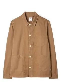 Paul Smith Embroidered Cotton Work Jacket - Brown