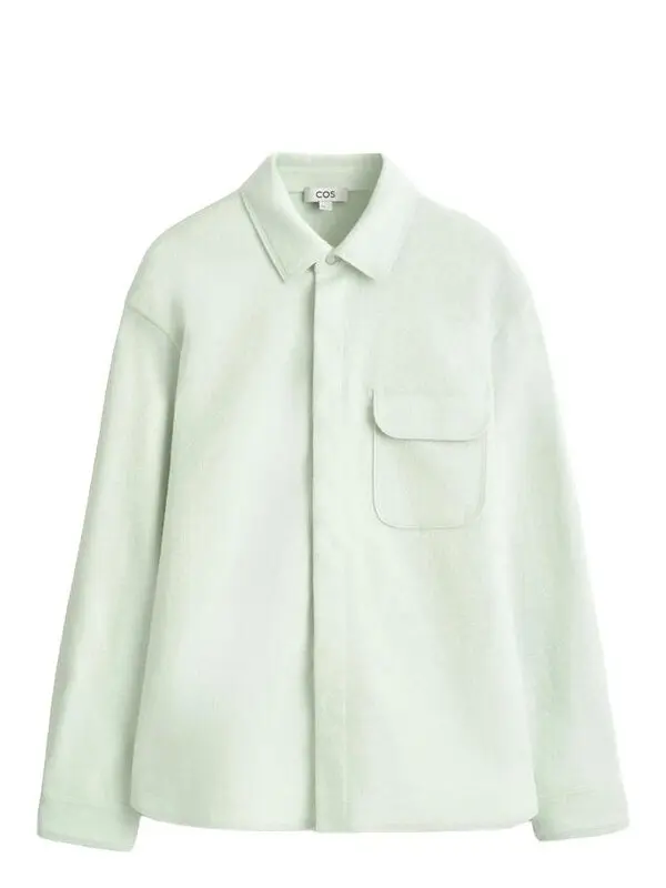 Cos Boiled-wool Overshirt - Green