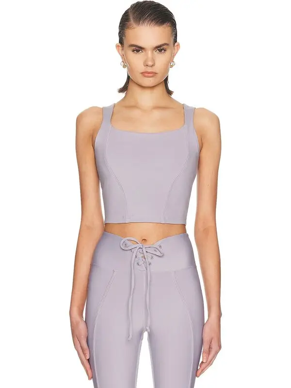 Year Of Ours Corset Tank - Lilac Grey