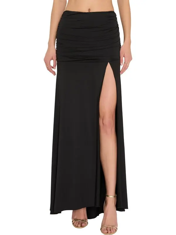 Amanda Uprichard Leo Maxi Skirt - Black